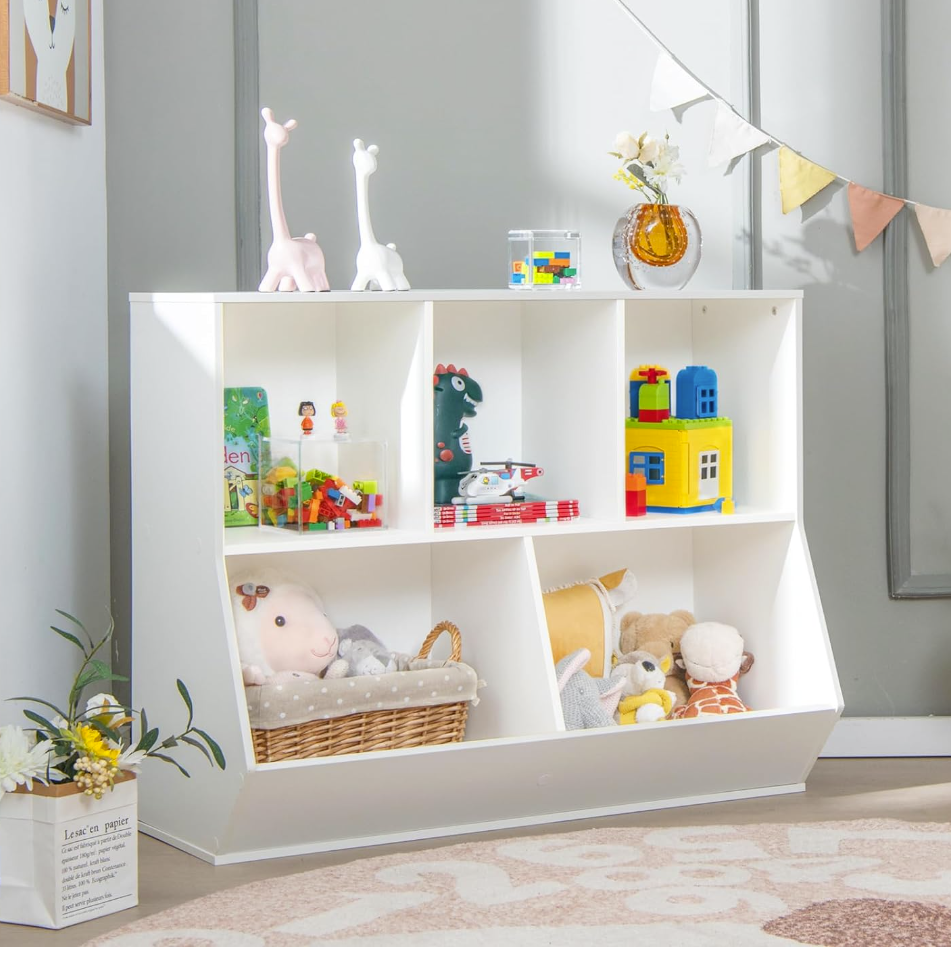 Rever Bebe 5-Cubby Kids Toy Storage Organizer