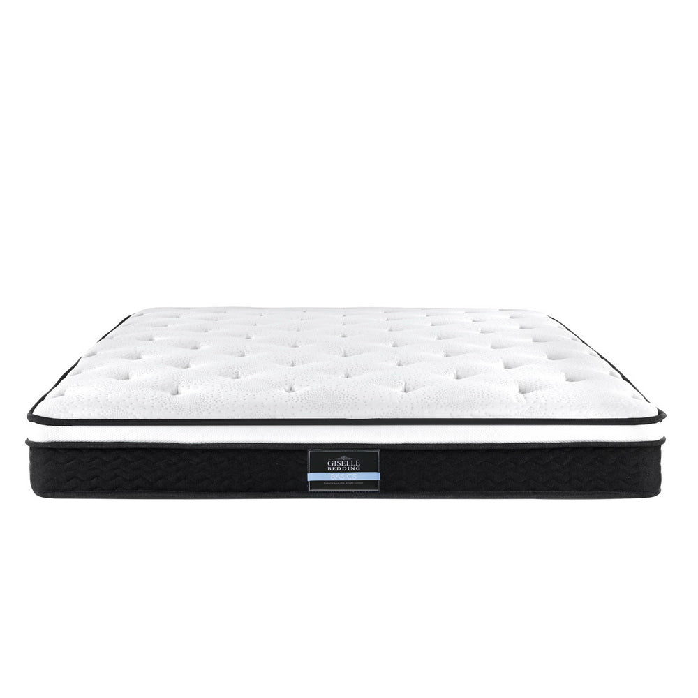 Giselle Bedding Bonita Euro Top Bonnell Spring Mattress 21cm Thick Que